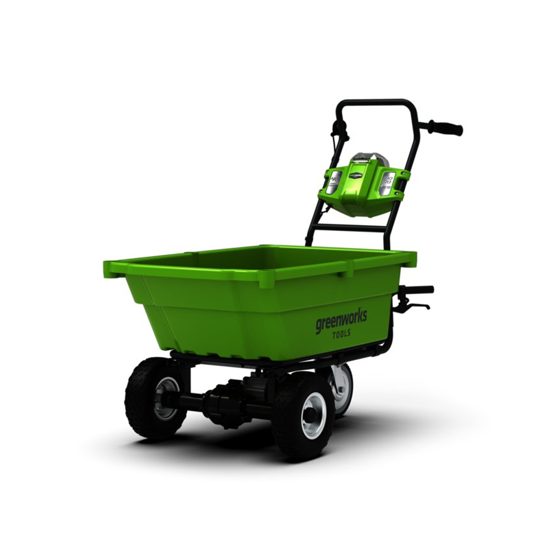 Садовая тележка самоходная Greenworks 40V 106 л с 1хАКБ 4 Ач и ЗУ - оптом